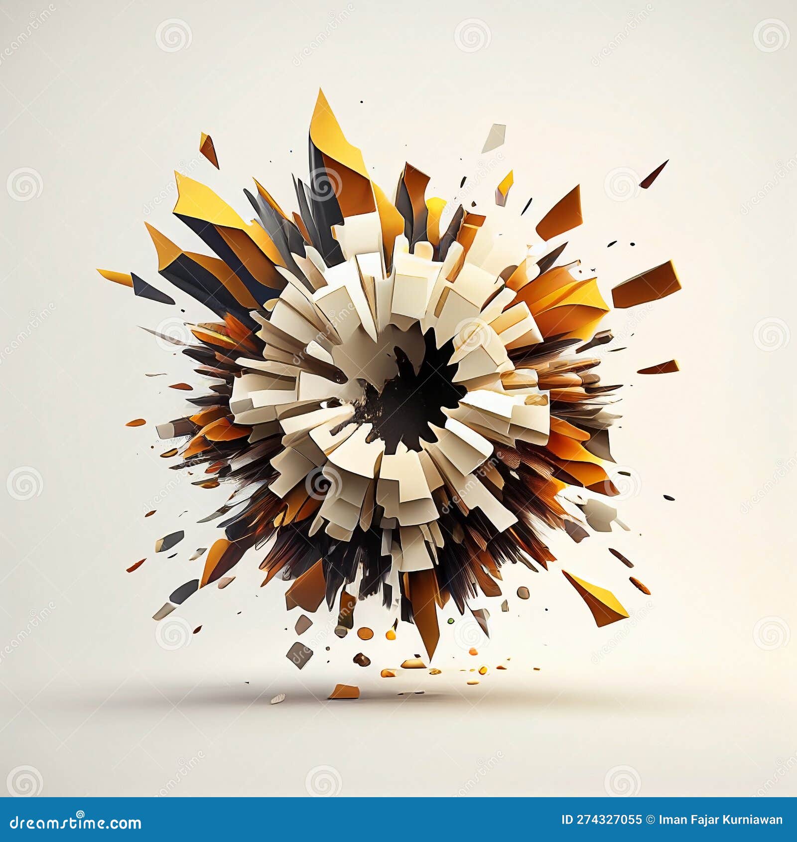 Blasts and explosions stock illustration. Illustration of cloud - 274327055