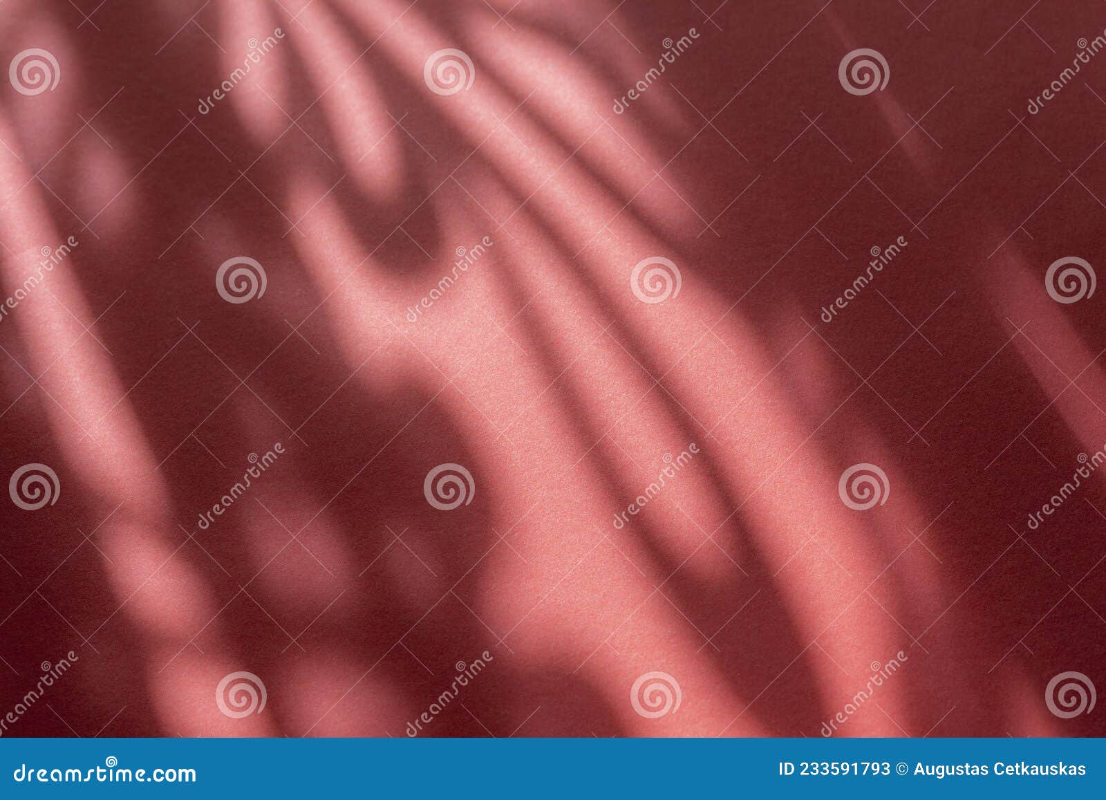 Illuminated Abstract Wall. Shadows on Red Background Stock Image ...