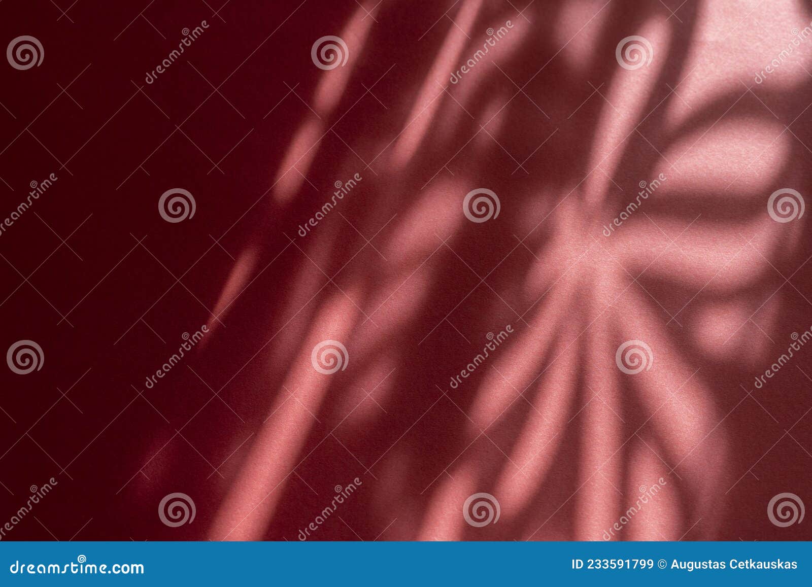 Illuminated Abstract Wall. Shadows on Red Background Stock Image ...