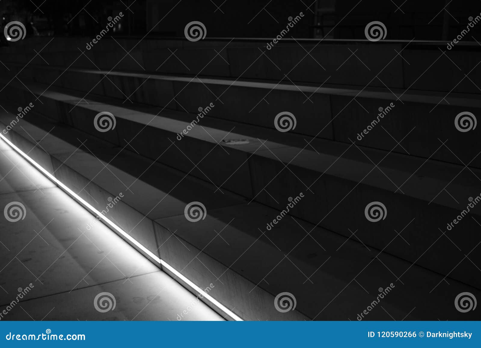 Illuminated Architecture Stairs Stock Photo - Image of views, white ...