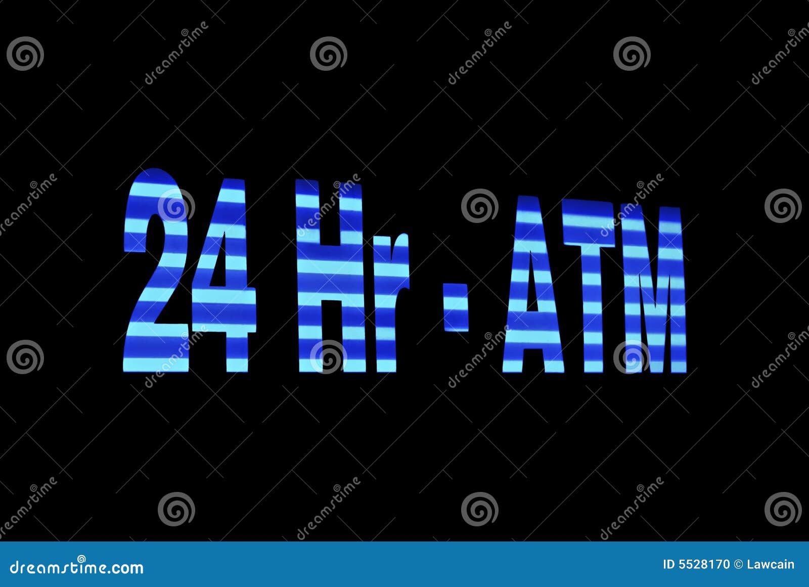 Illuminated ATM Sign stock photo. Image of debit, advertise - 5528170