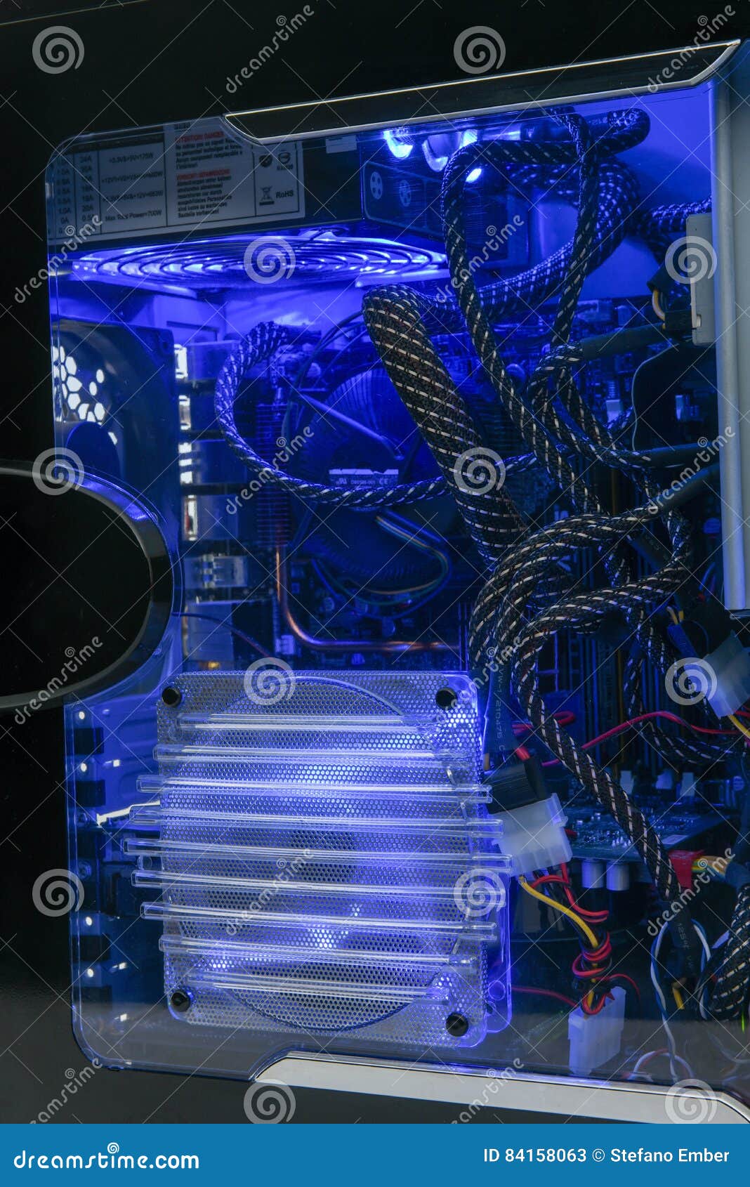 Illuminated Computer Hardware Editorial Stock Photo - Image of isolated ...