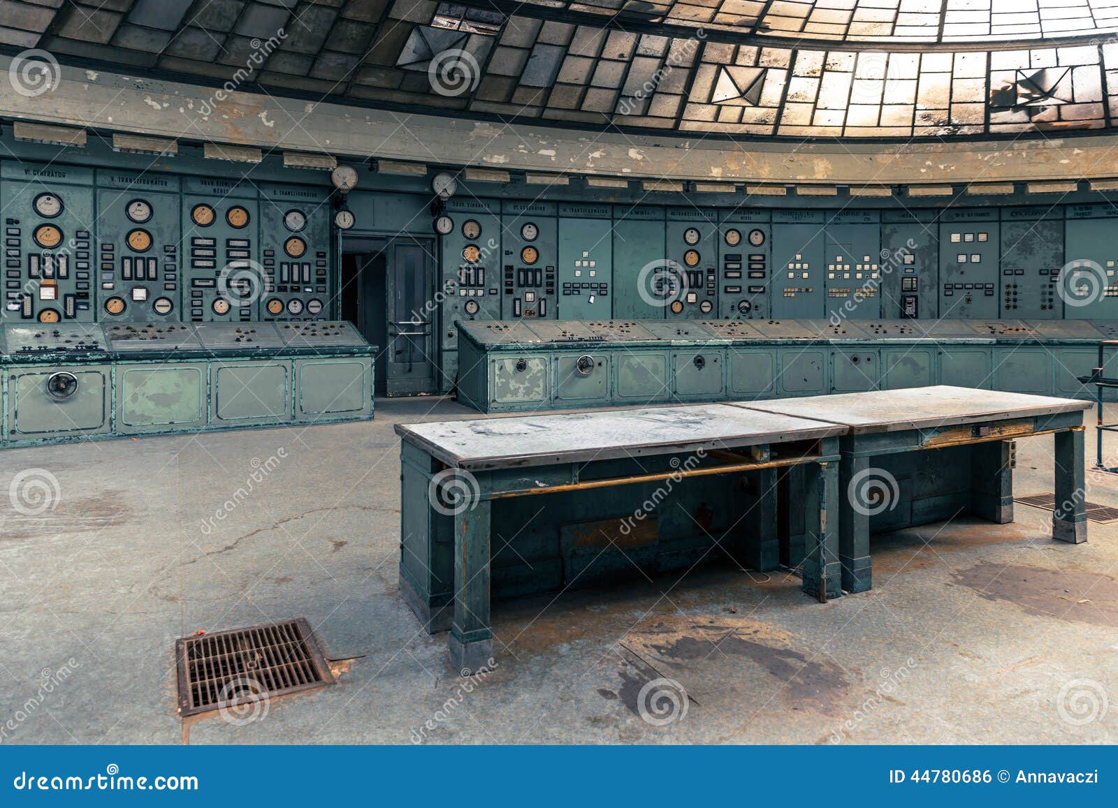 Illuminated control room stock photo. Image of meter - 44780686