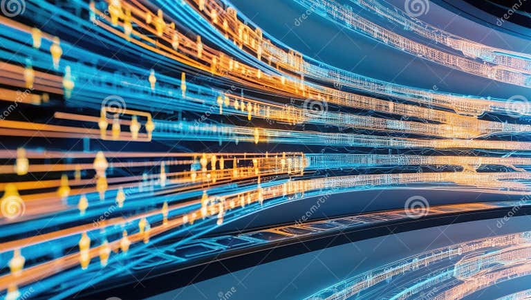 Illuminated Data Streams Create Dynamic Visual of Multi Layered ...