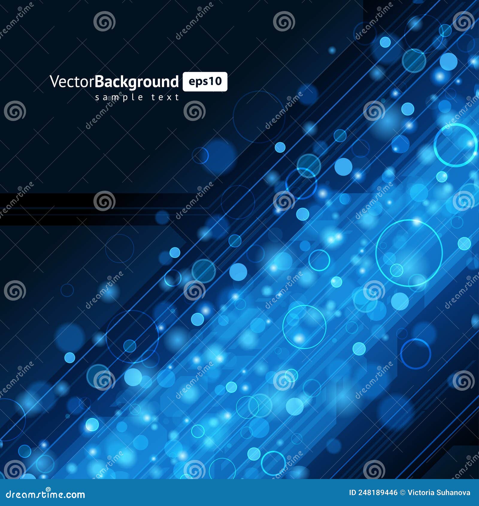 Illuminated Digital Glowing Geometric Particles Dynamic Flow Hi Tech ...