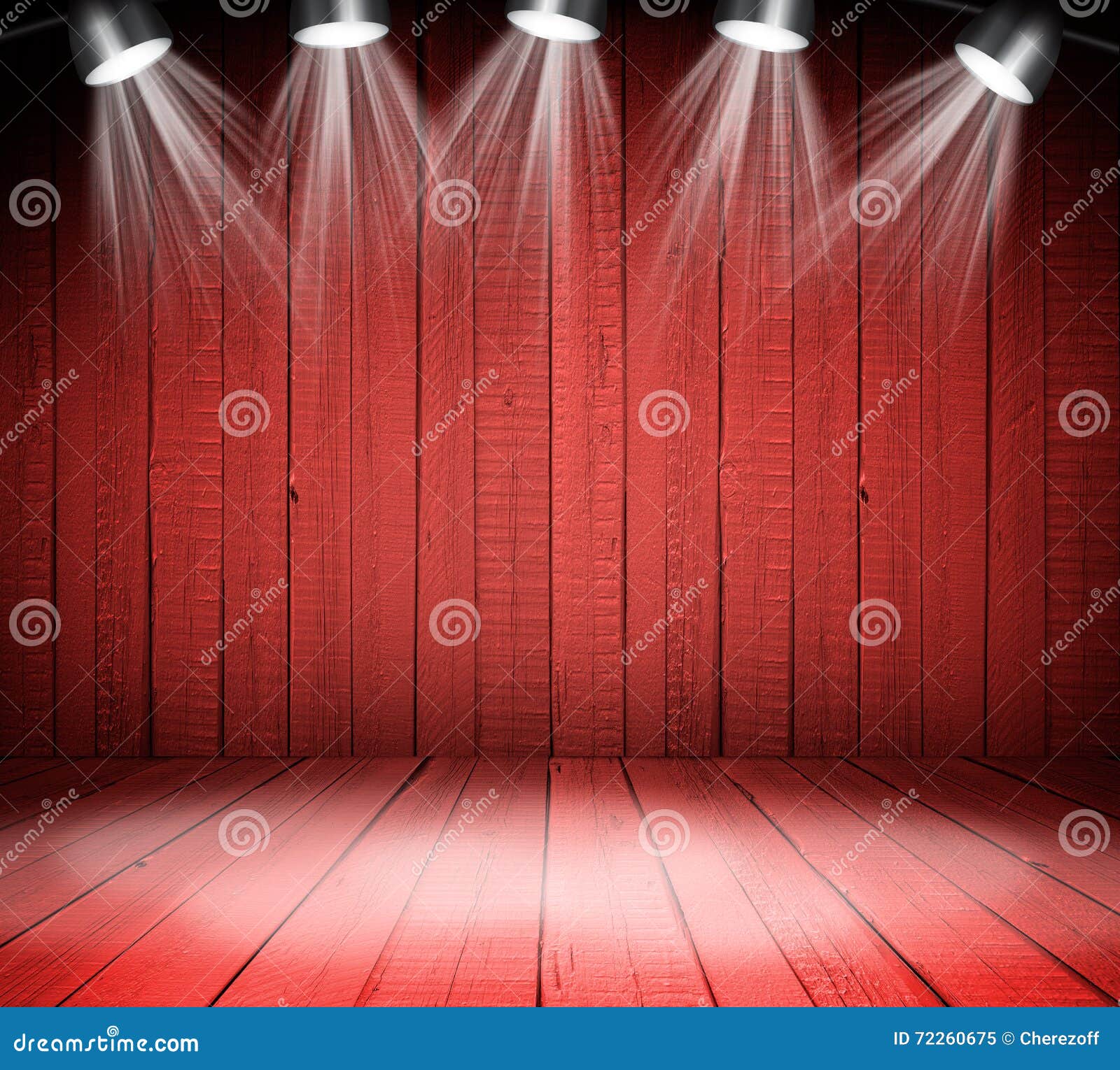 Illuminated Empty Concert Stage Stock Illustration - Illustration of ...