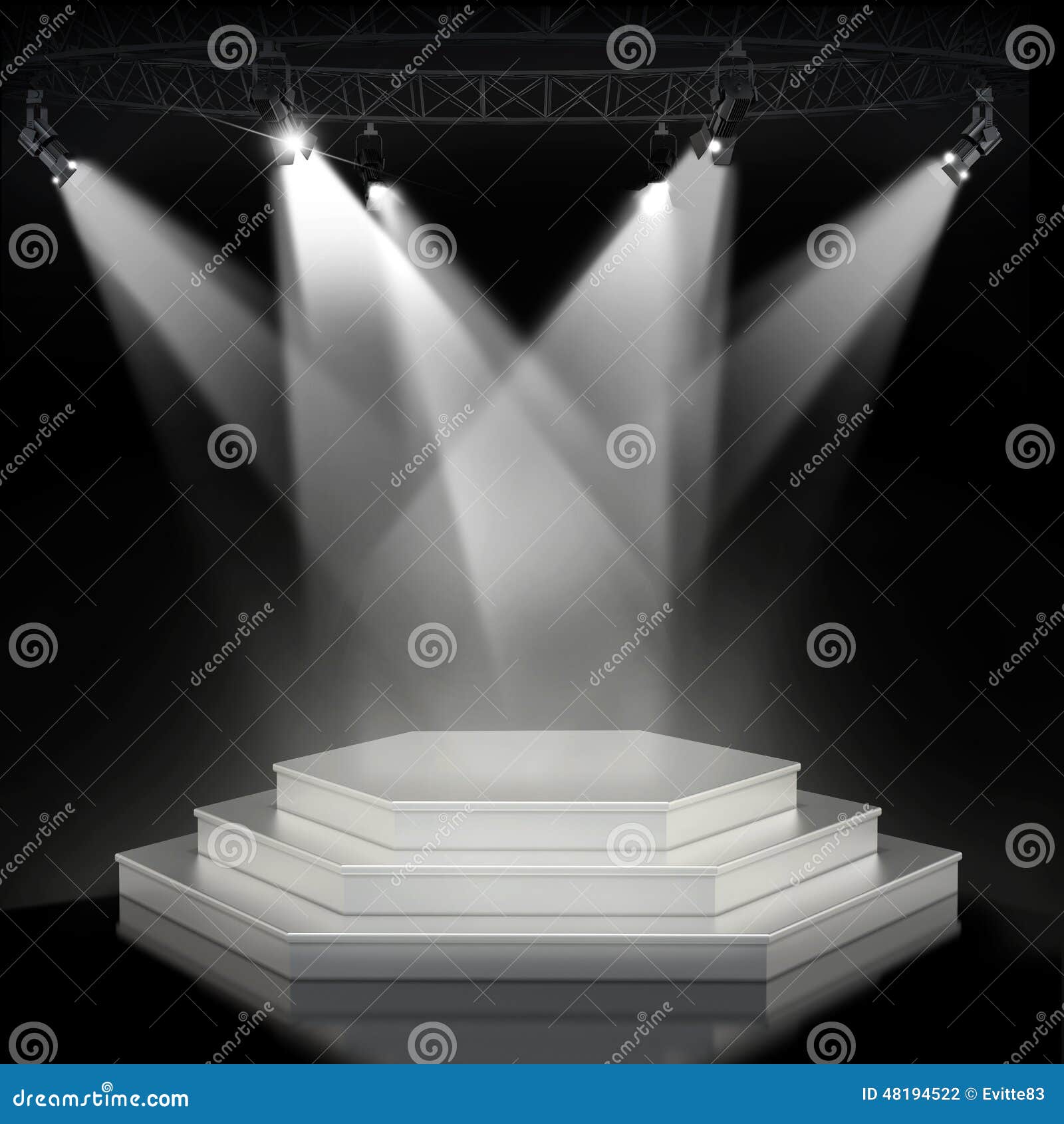 Empty Podium Convention Hall Stock Image | CartoonDealer.com #140372053