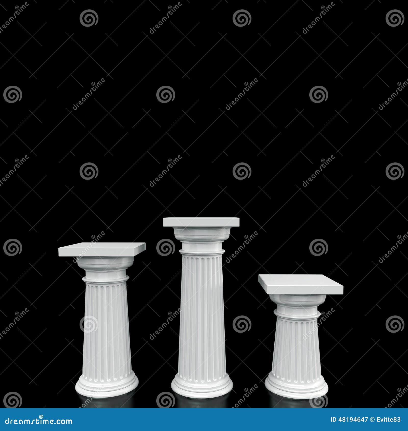 Illuminated Empty Stage Podiums for Award Ceremony Stock Image - Image ...