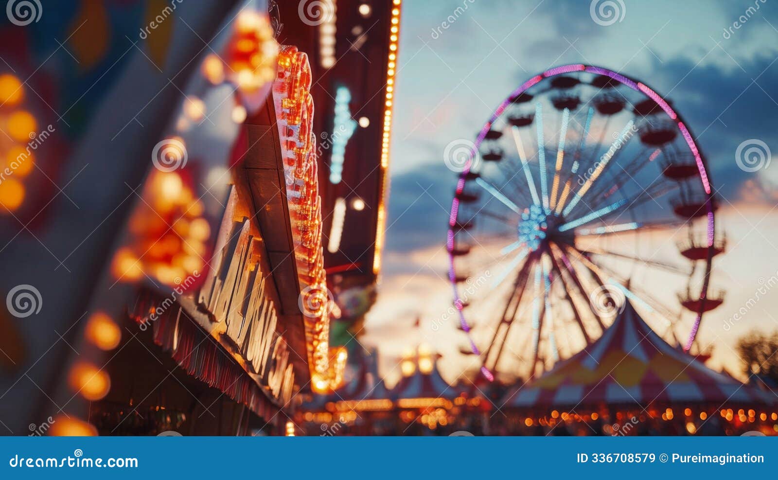 Carnival Booth Flag Vector Illustration | CartoonDealer.com #145007530