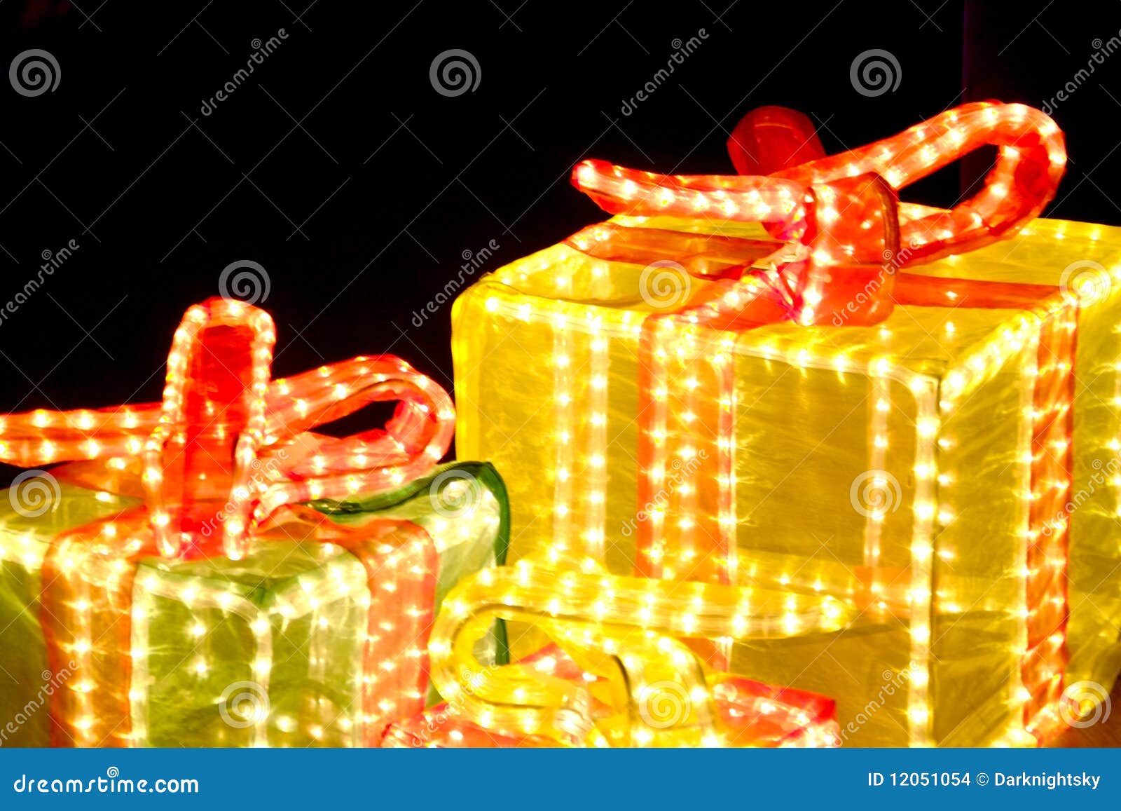 Illuminated Gift stock photo. Image of city, bulbs, crown - 12051054