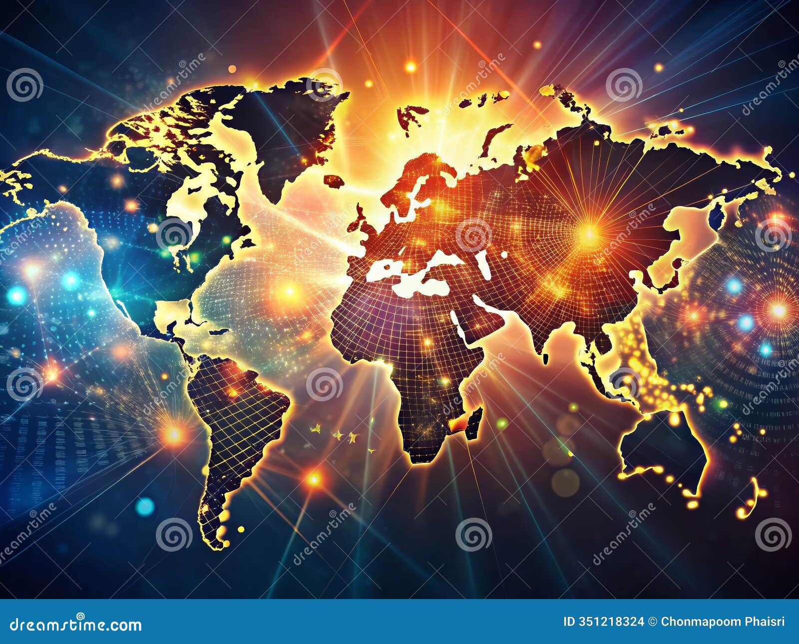 Illuminated Global Network a Stunning Visualization of ...