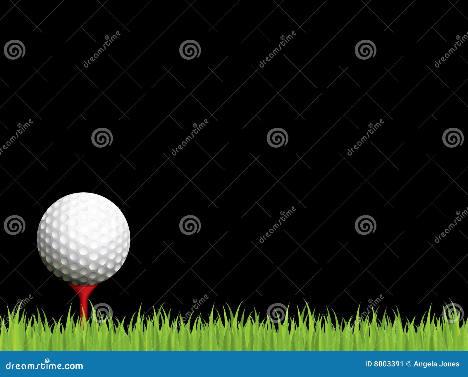 Illuminated golf scene stock vector. Illustration of golf - 8003391