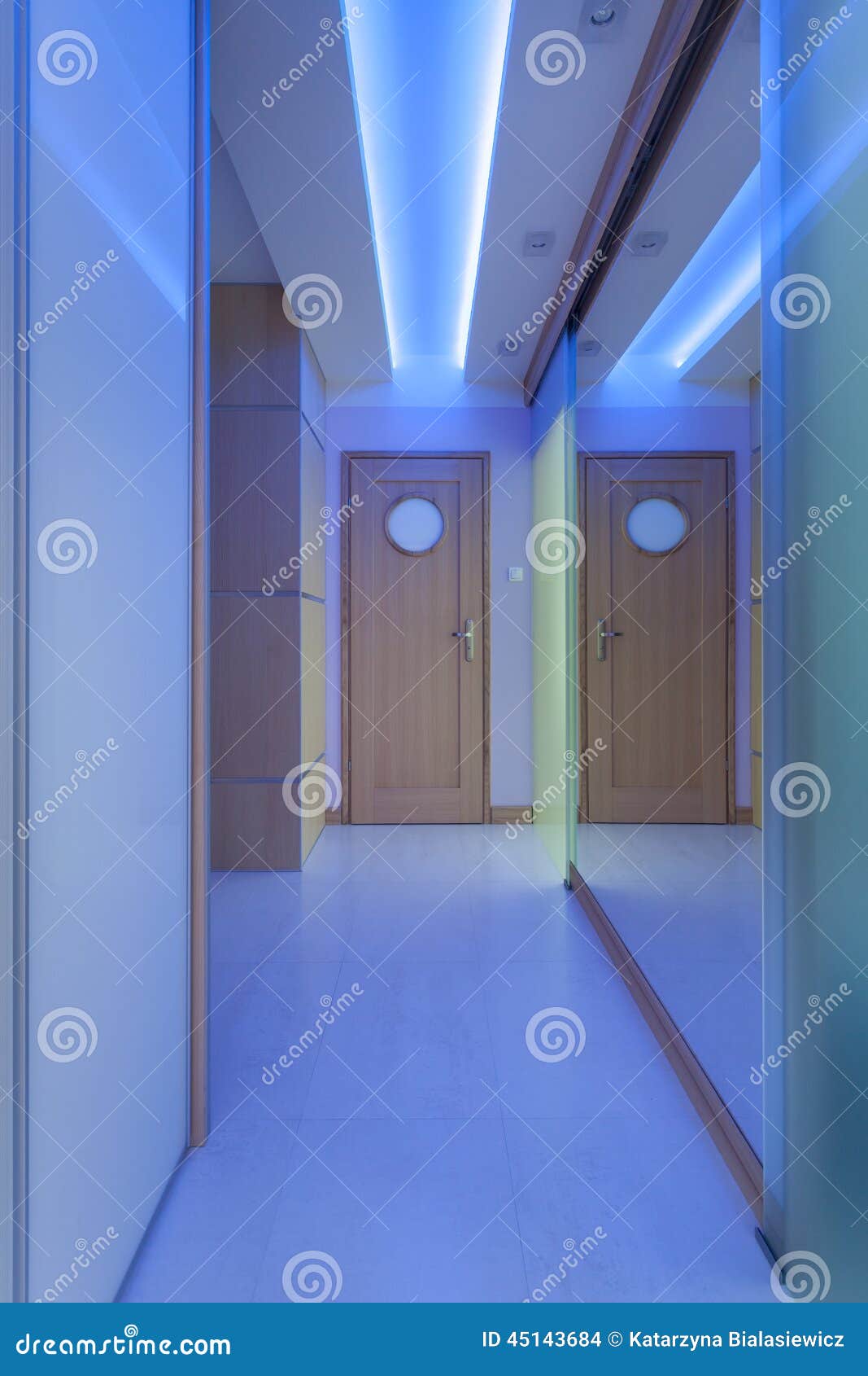 Illuminated hall stock photo. Image of flat, architecture - 45143684