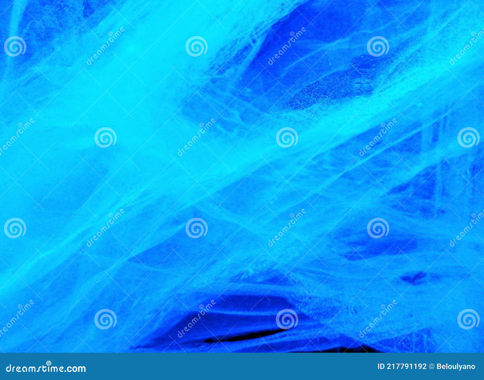 Blue Ice with Light Smooth Lines Abstract Background Stock Photo ...