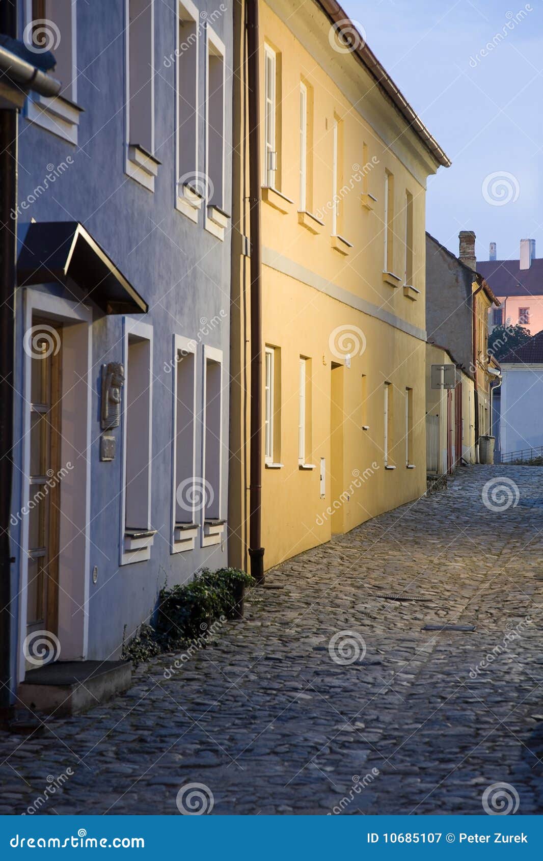 Illuminated Jewish Town stock image. Image of twilight - 10685107