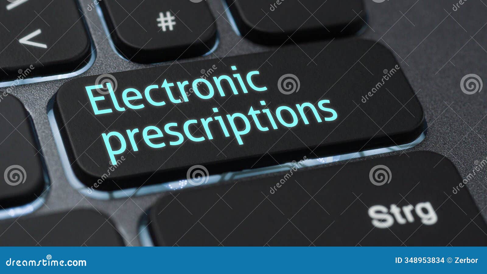 Illuminated Keyboard with a Labeled Key -- Electronic Prescription ...