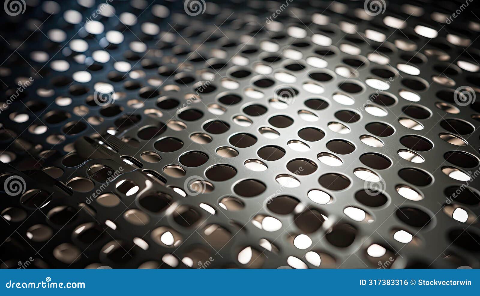 Illuminated Light Metal Background Stock Illustration - Illustration of ...