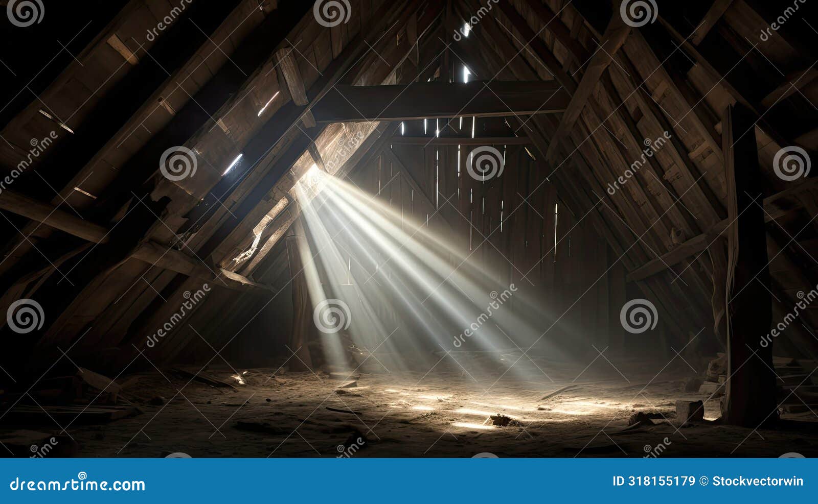 Illuminated Light Rays Dust Stock Illustration - Illustration of light ...