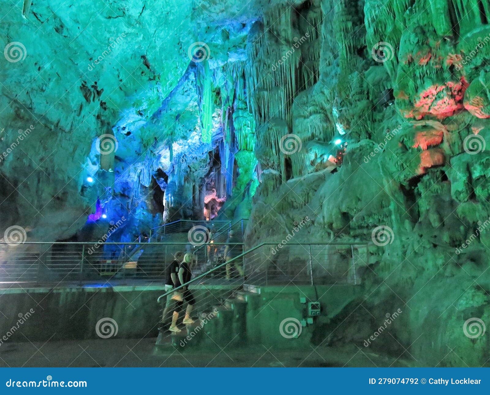 St. Michael S Caves, Gibraltar, UK - 8-12-19 - Illuminated Limestone ...