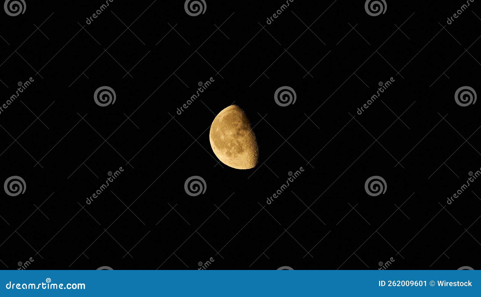 Illuminated Moon in the Dark Night Sky Stock Image - Image of globe ...