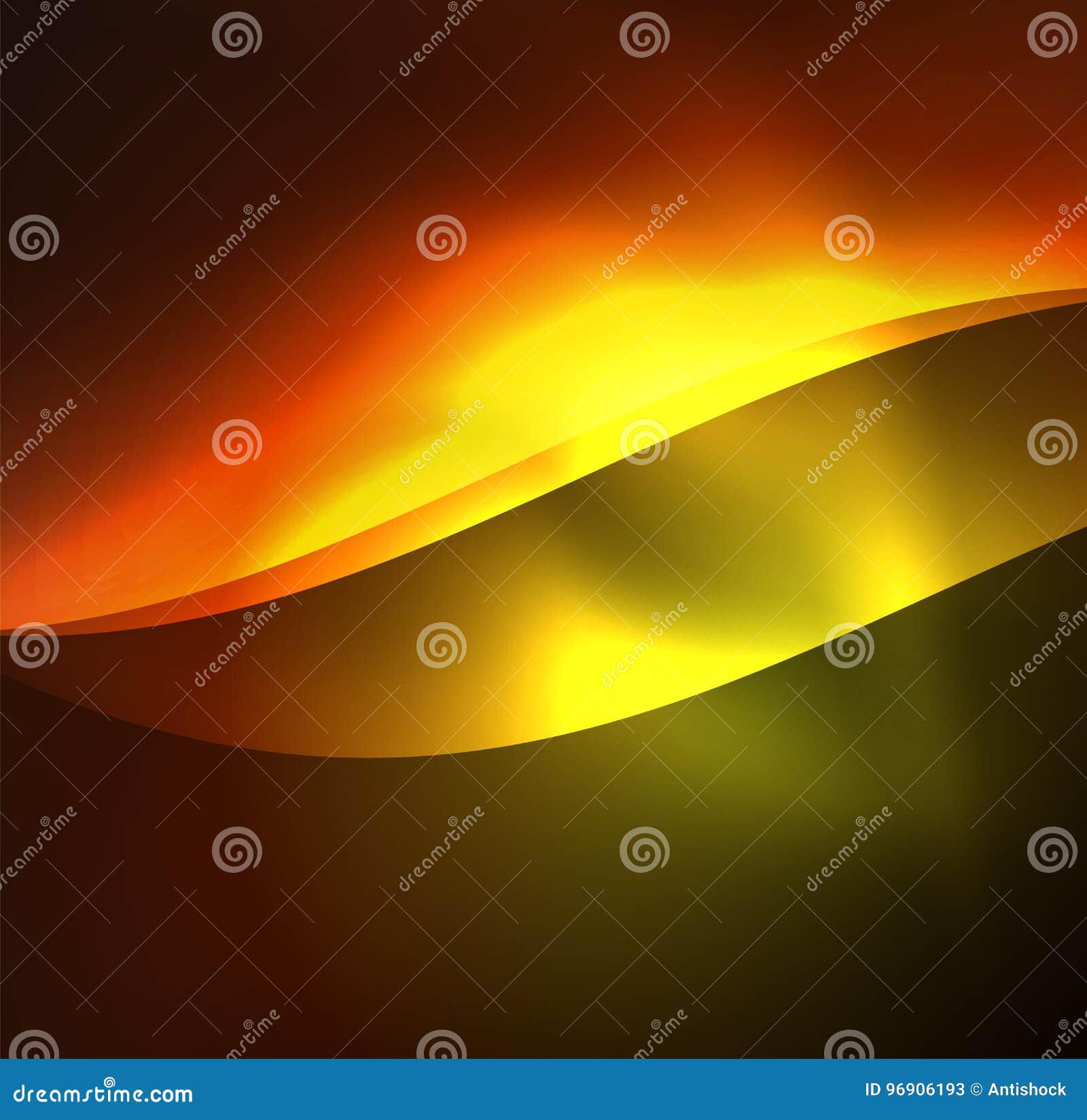 Illuminated neon waves stock vector. Illustration of blurred - 96906193