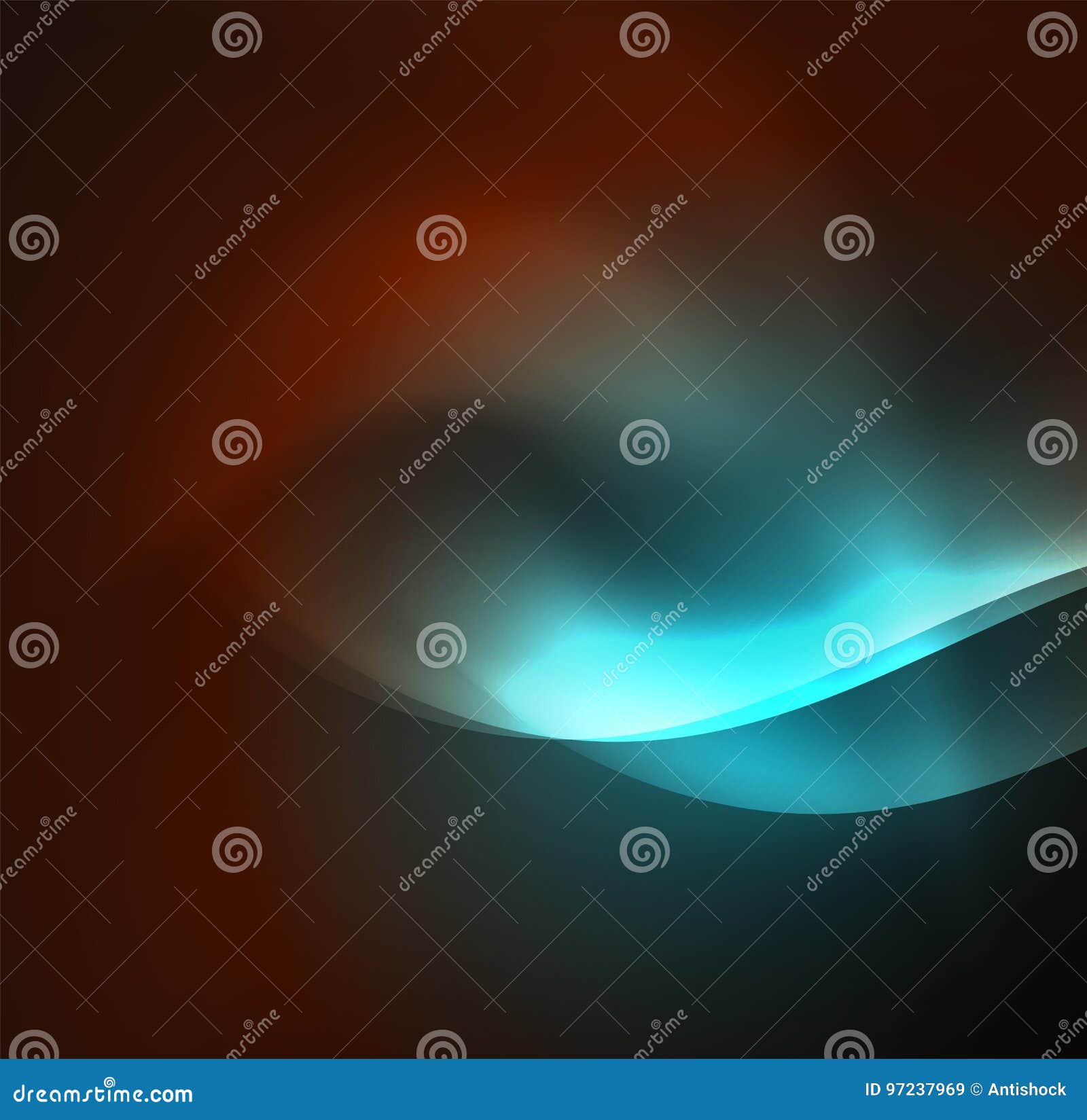 Illuminated neon waves stock vector. Illustration of motion - 97237969