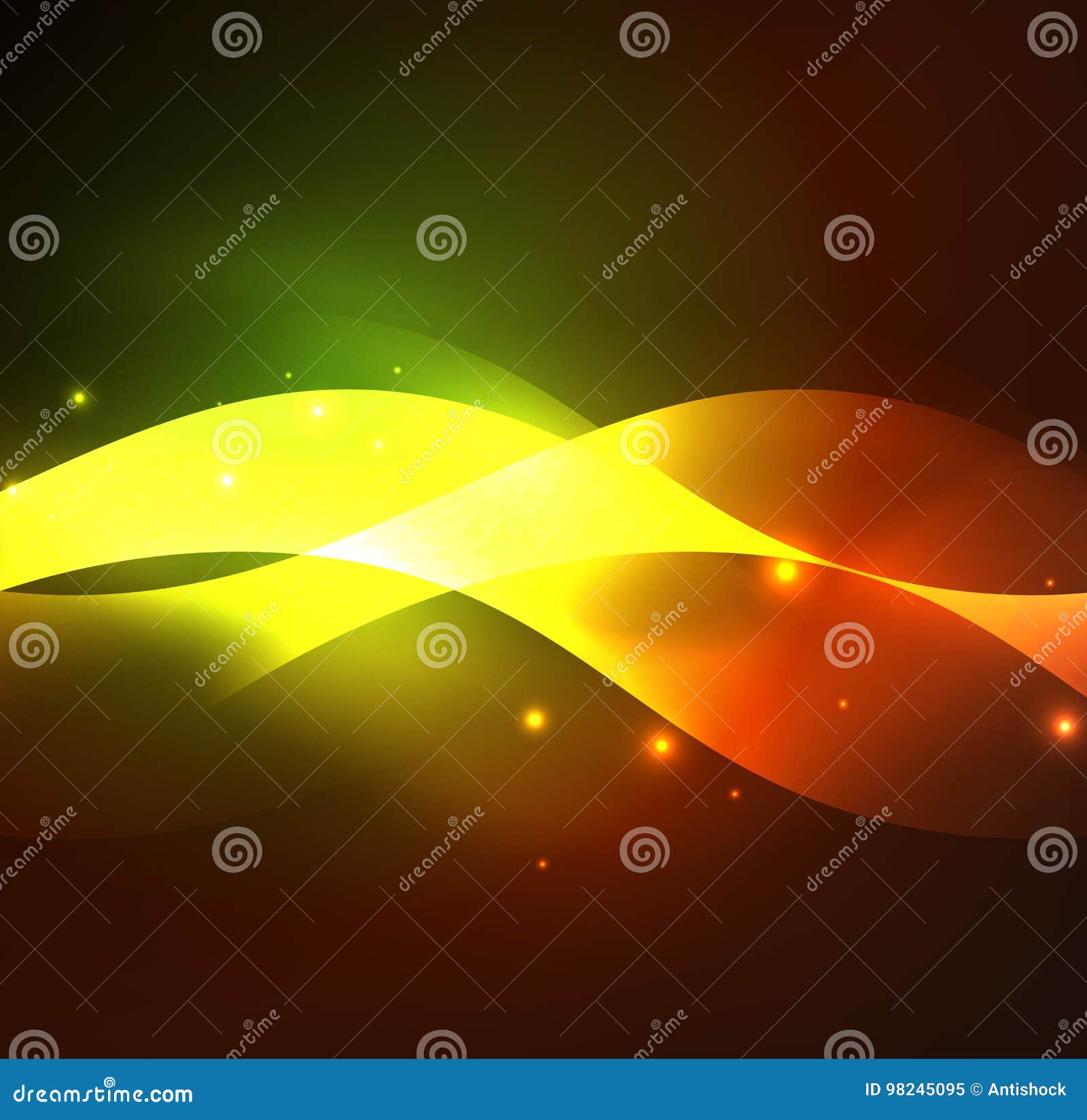 Illuminated neon waves stock vector. Illustration of data - 98245095