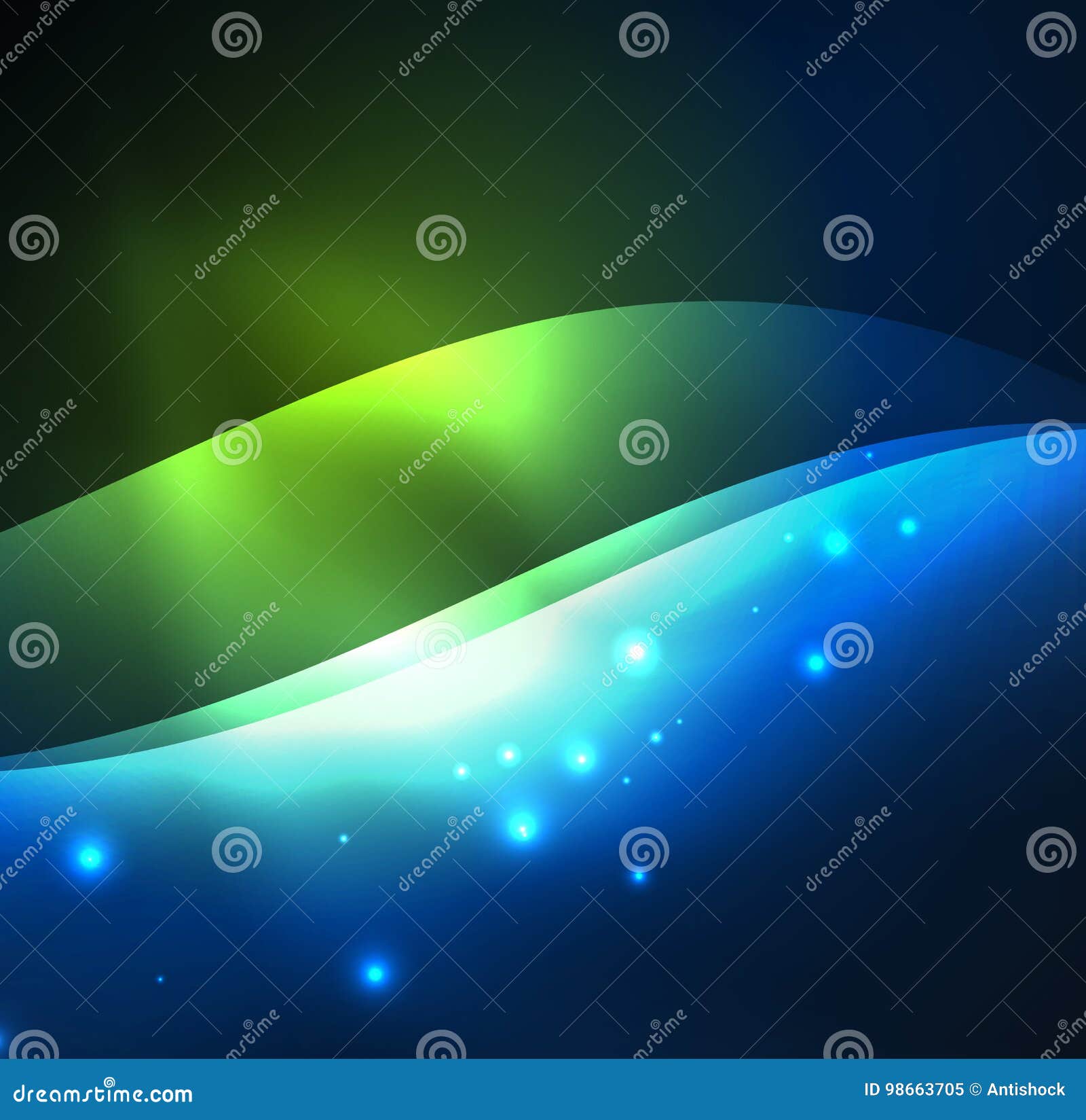 Illuminated neon waves stock vector. Illustration of flare - 98663705