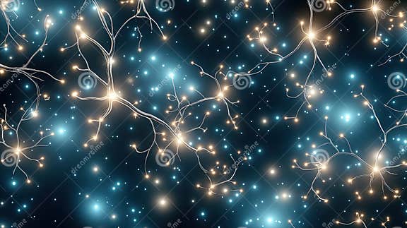 Illuminated Neurons Interact In A Dynamic Visual Representation