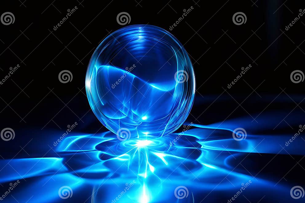 Illuminated Object Close Up of an Object with a Luminogram Effec Stock ...