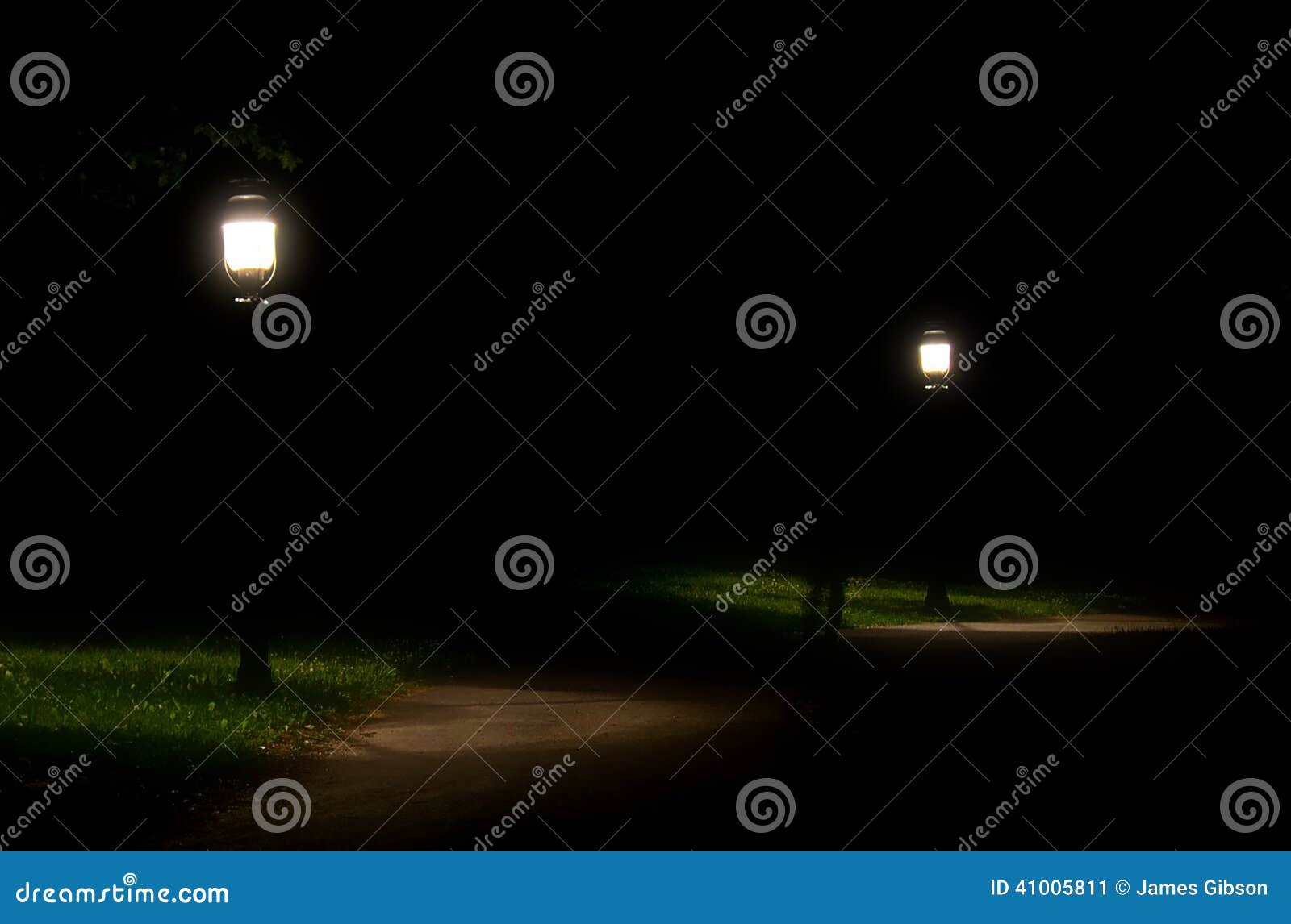 Illuminated Path at NIght stock image. Image of journey - 41005811