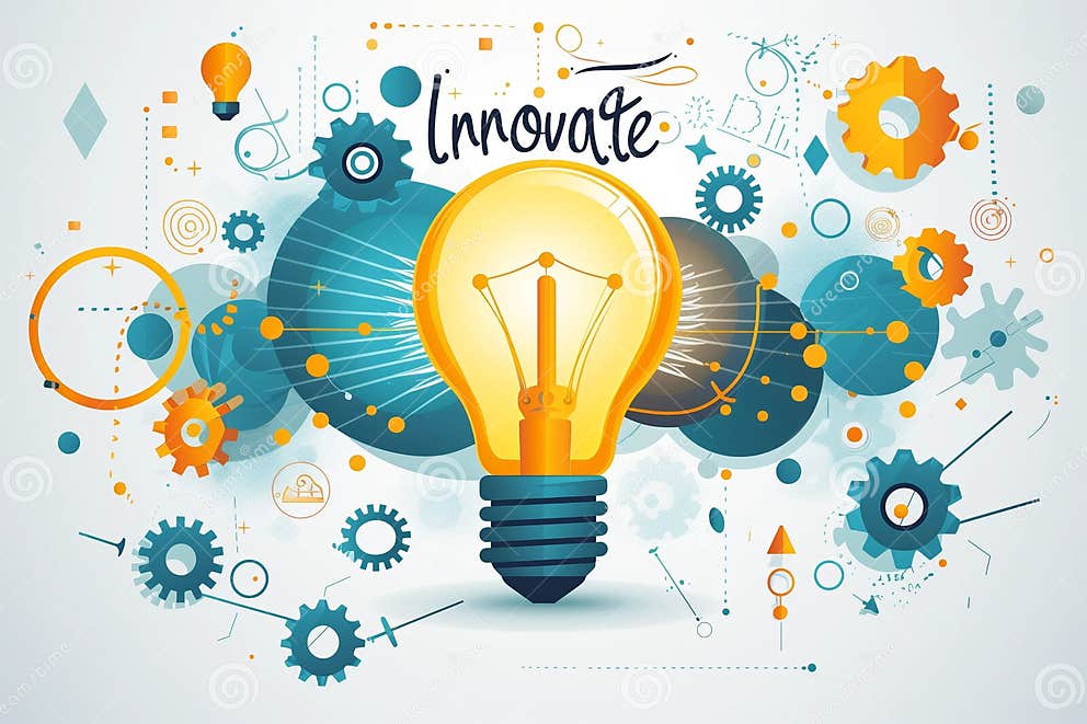 Illuminated Path To Innovation AI Generated Stock Illustration ...