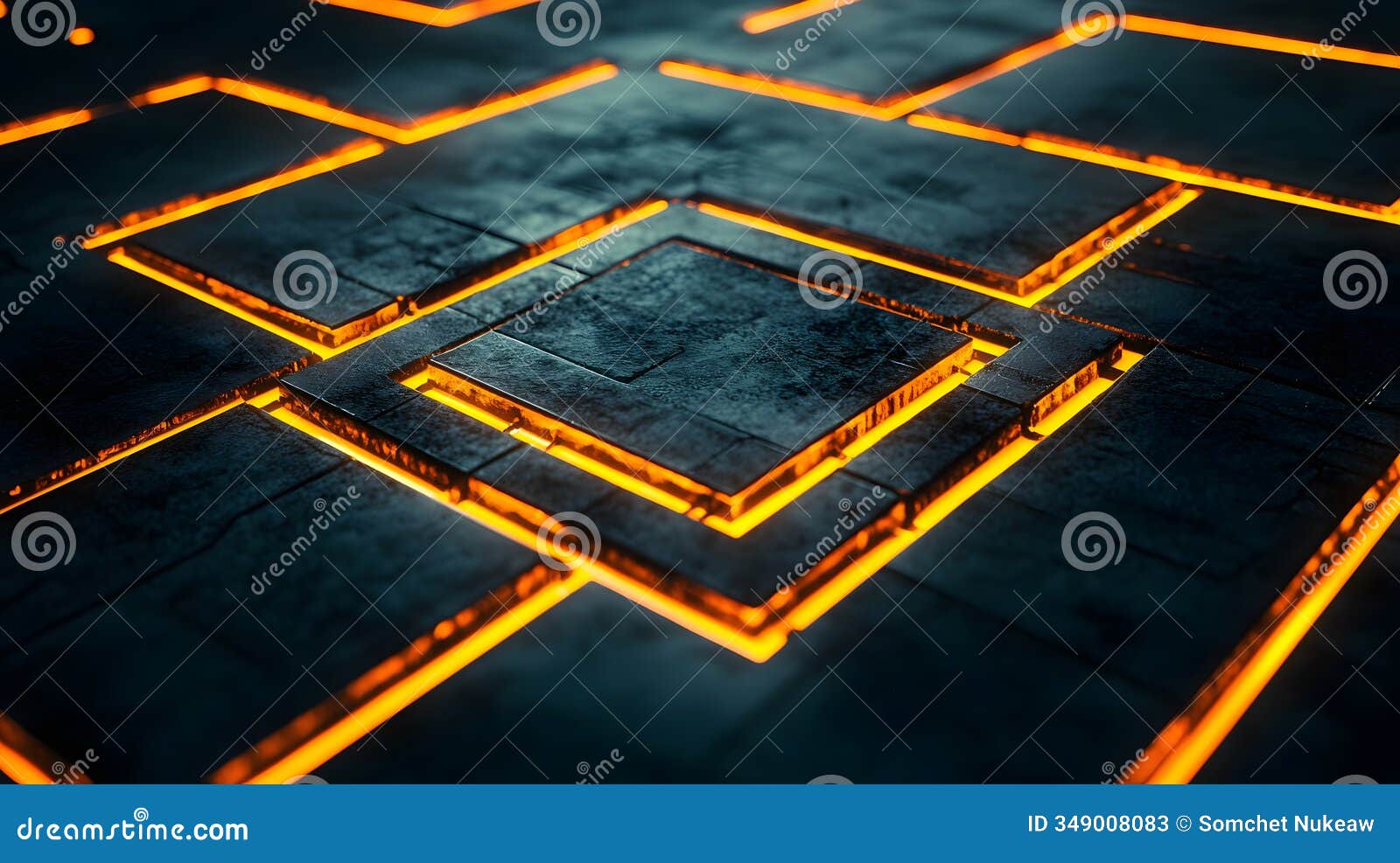 Illuminated Pathway Design Abstract Environment Digital Artwork Modern ...