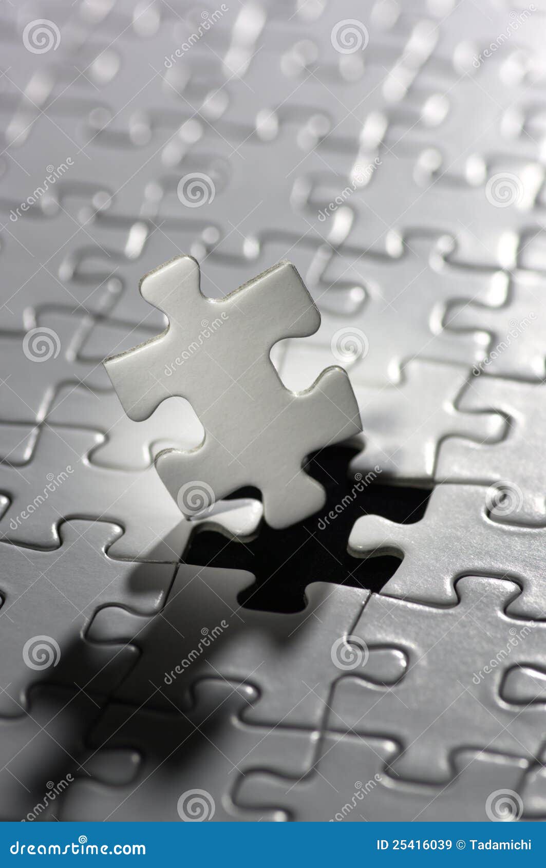 Illuminated Puzzle Piece.(vertical) Stock Image - Image of piece ...
