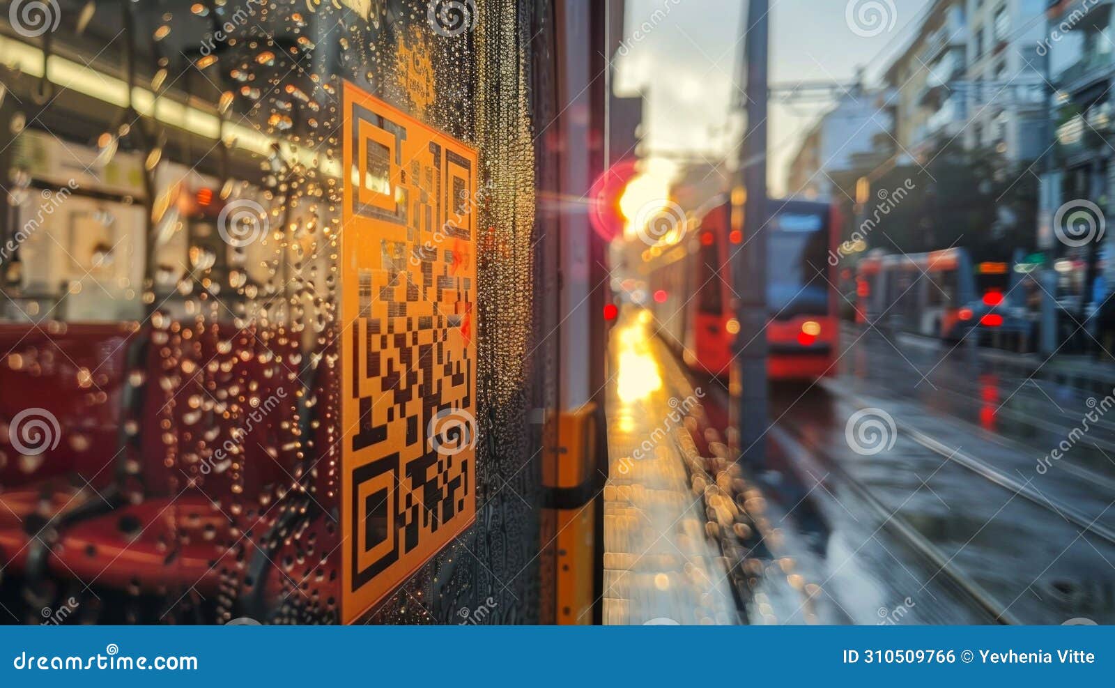 Illuminated QR Code on Urban Night Background. Generative Ai Stock ...