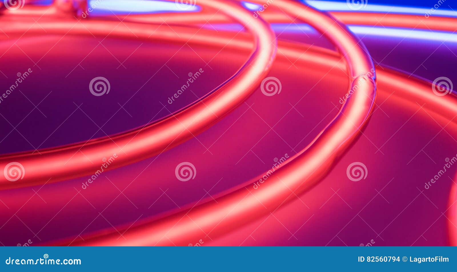 Illuminated Red Neon Lights Concept Stock Photo - Image of colours ...
