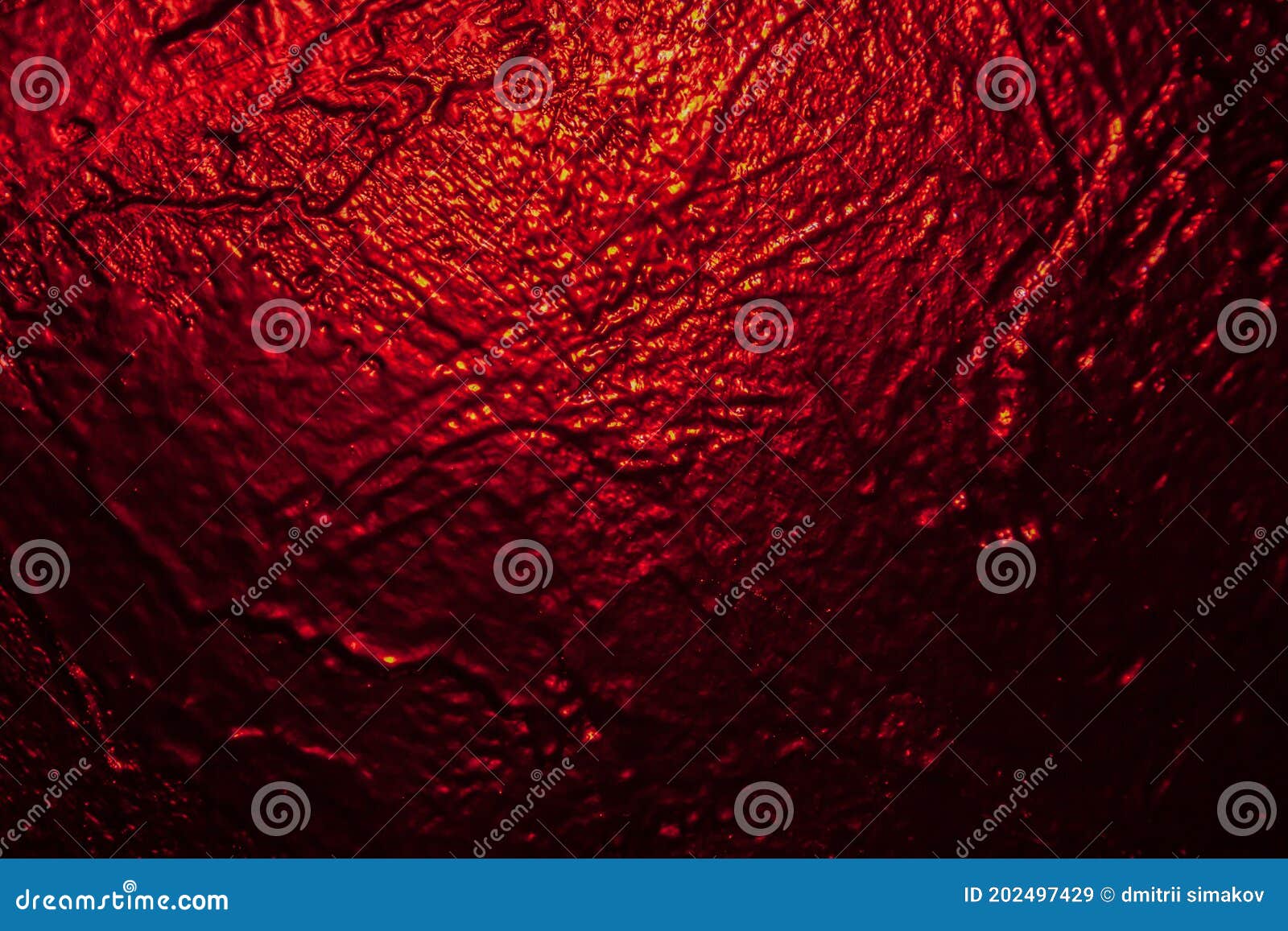 Illuminated in Red Black Texture Wall As a Background Stock Image ...