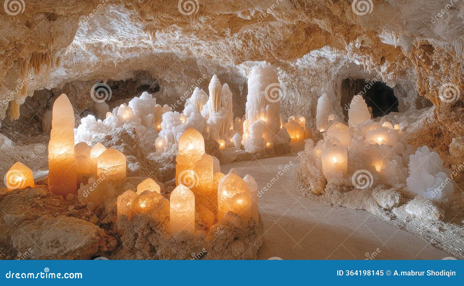 Salt Cave, Silhouette Logo. Outline Icon Of Two Crystals. Black Simple ...