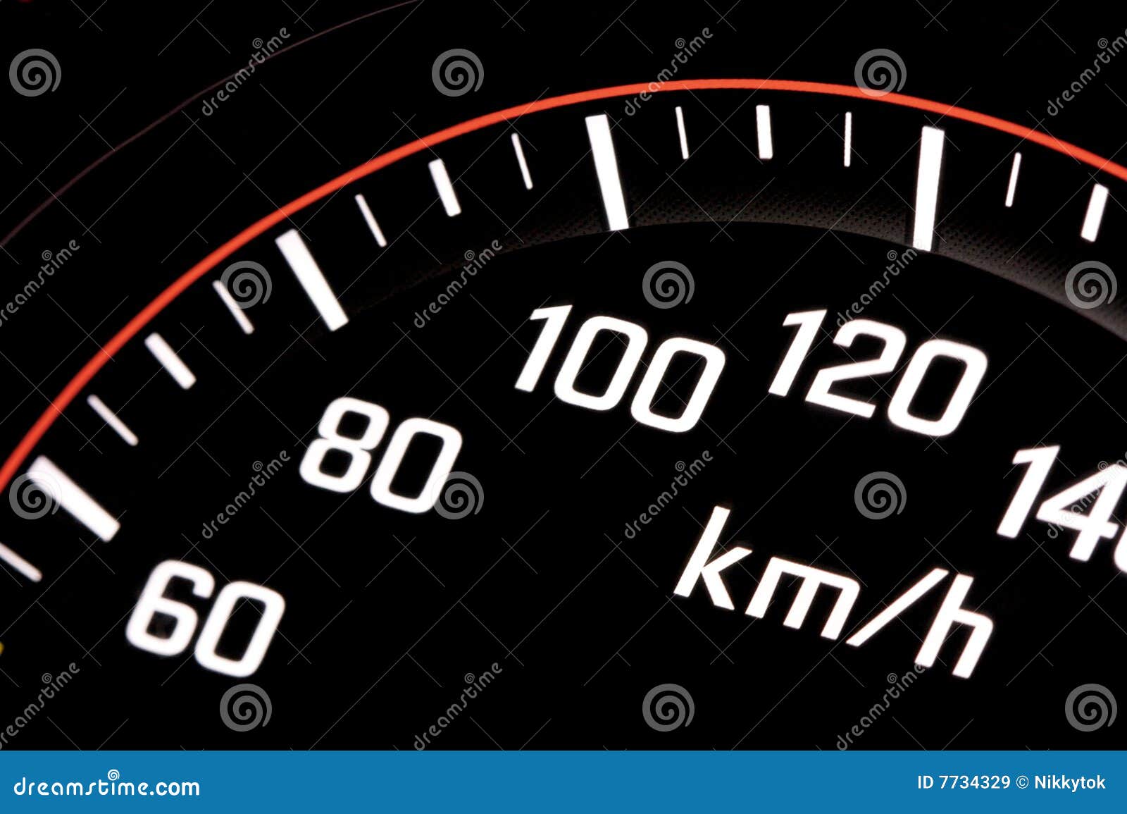 Illuminated speedometer stock image. Image of accelerate - 7734329
