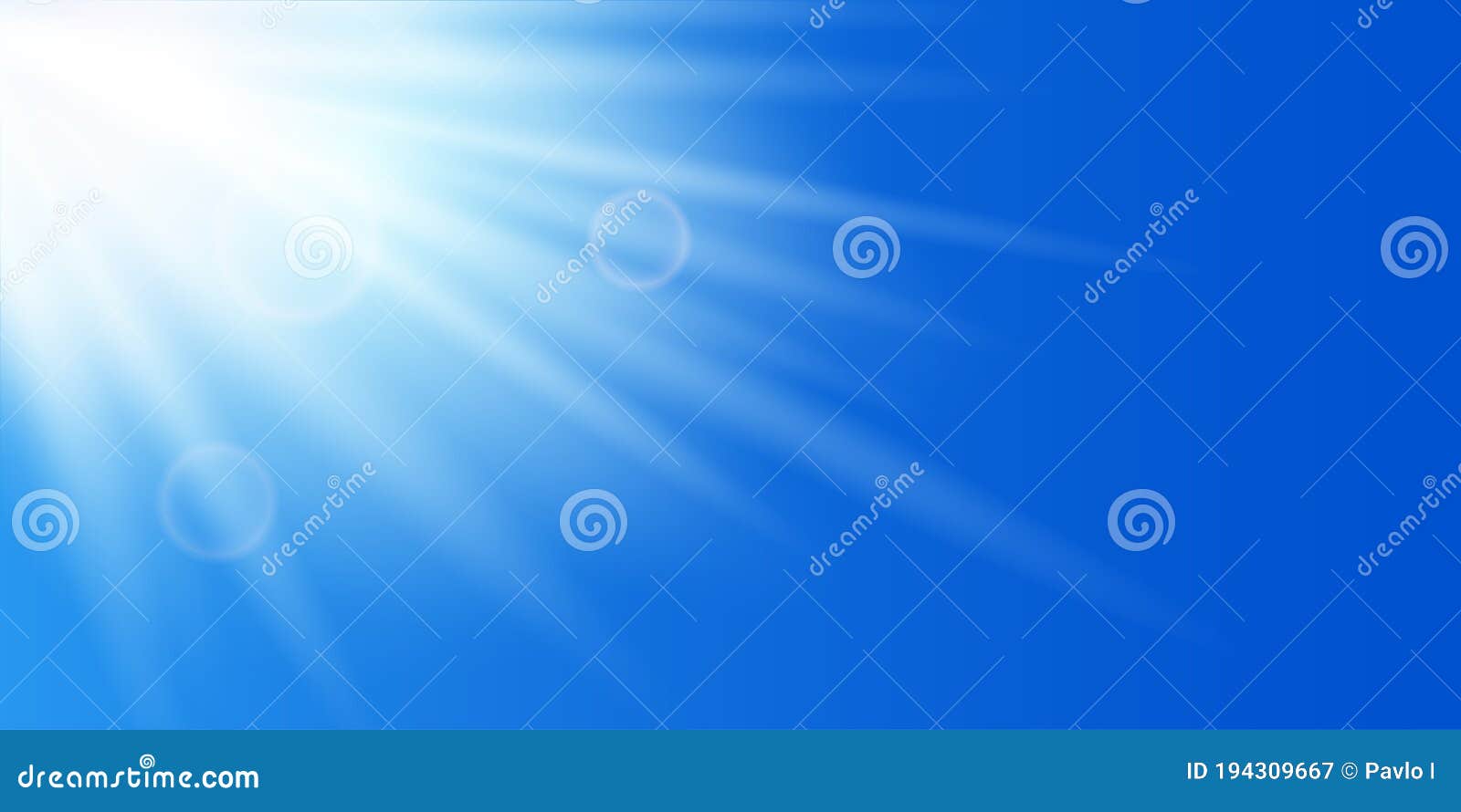 Illuminated Spotlight Realistic Effect. Sunlight Flash Light. Bright ...