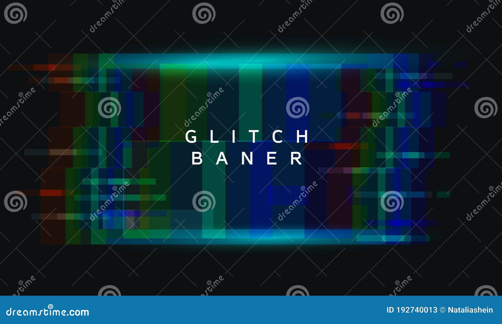 Square Glitch Effect In Space Laser Grid With Blue And Pink Glows And ...