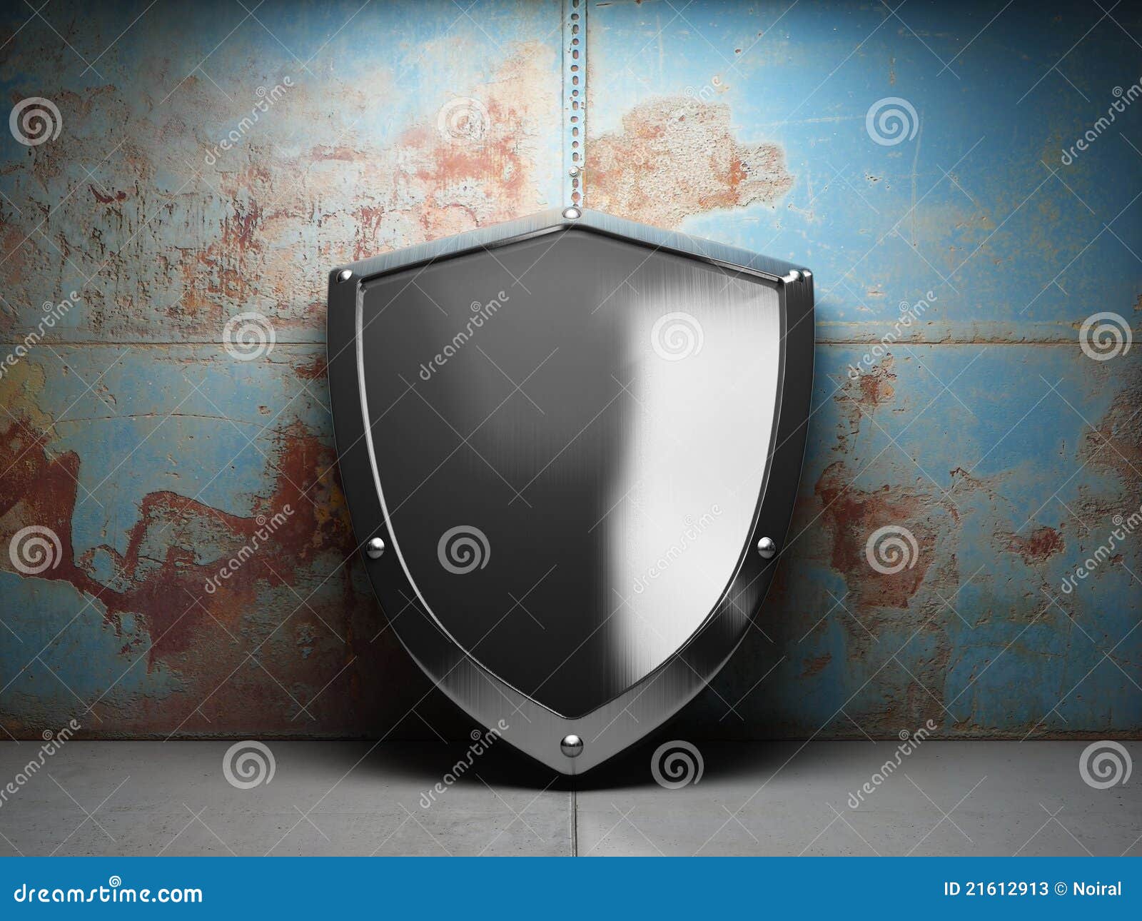 Illuminated Steel Shield Stock Image | CartoonDealer.com #21612913