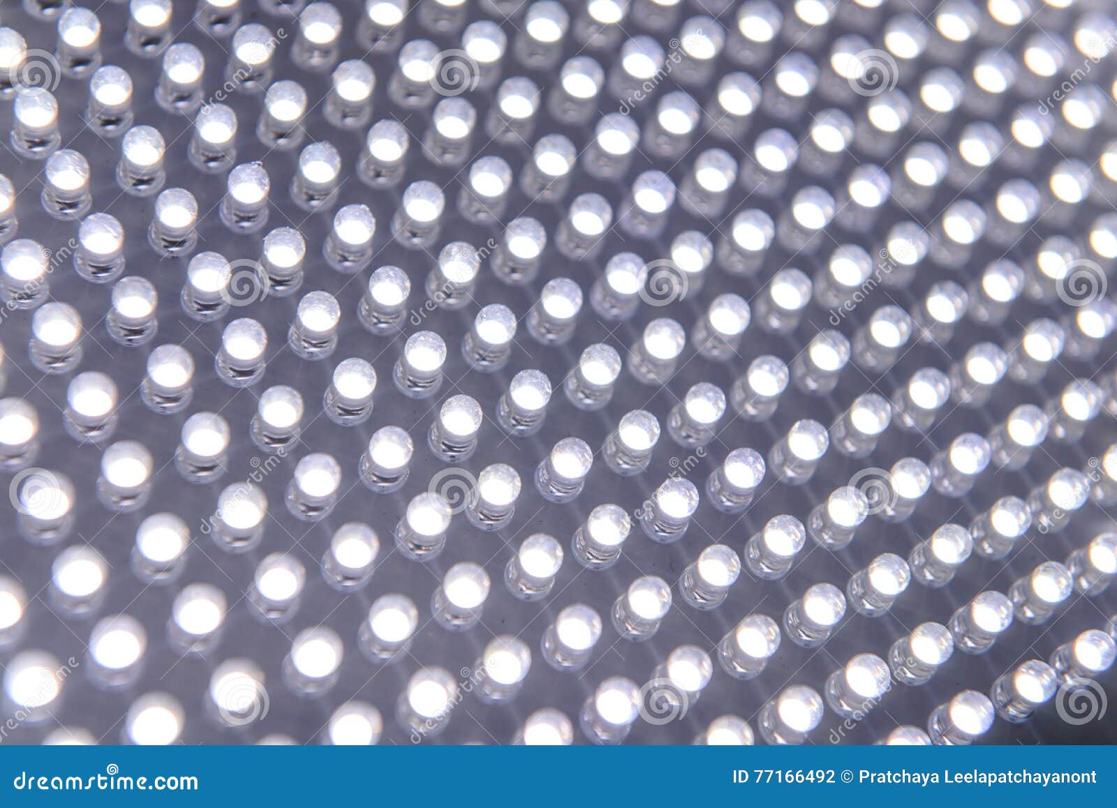 Illuminated Stretch of LED Lights Stock Photo - Image of backdrop ...