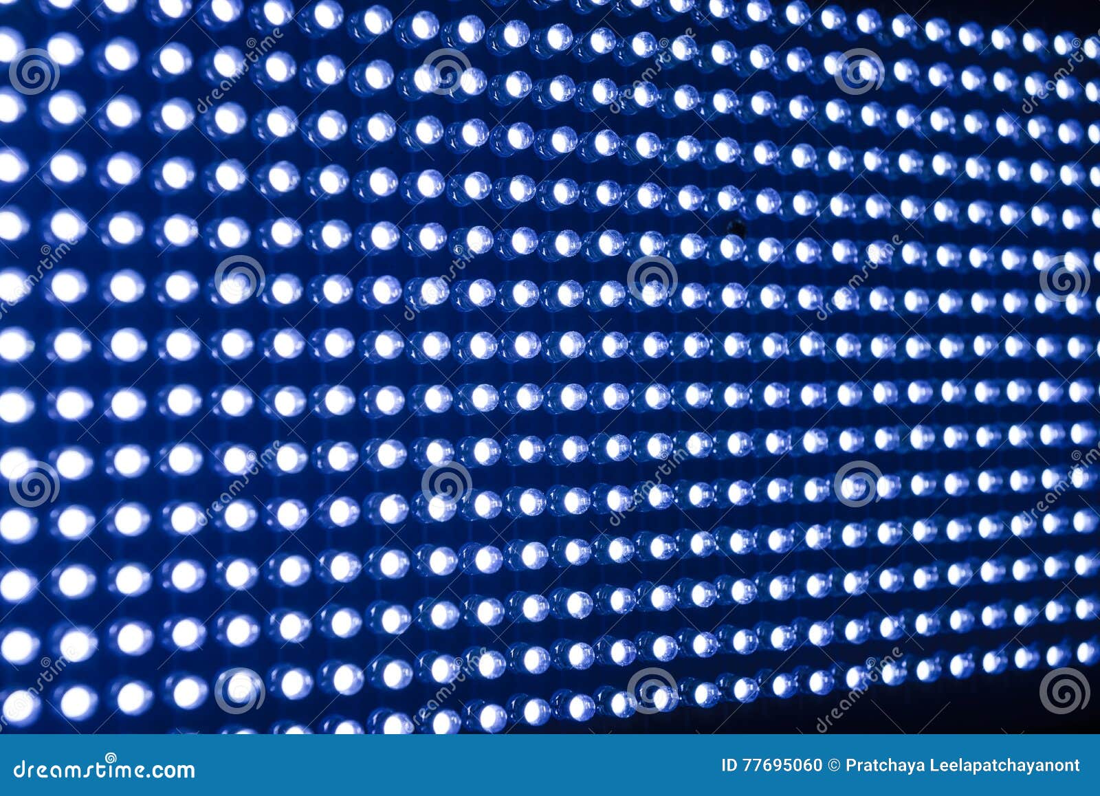 Illuminated Stretch of LED Lights Stock Illustration - Illustration of ...