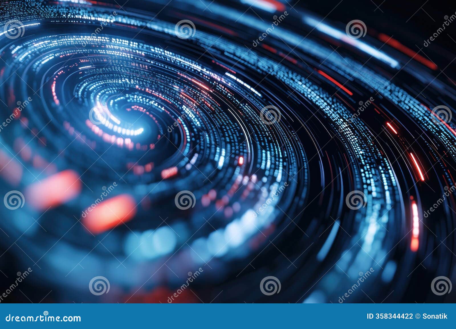 Illuminated Swirls of Encryption Symbols and Digital Locks Signify ...