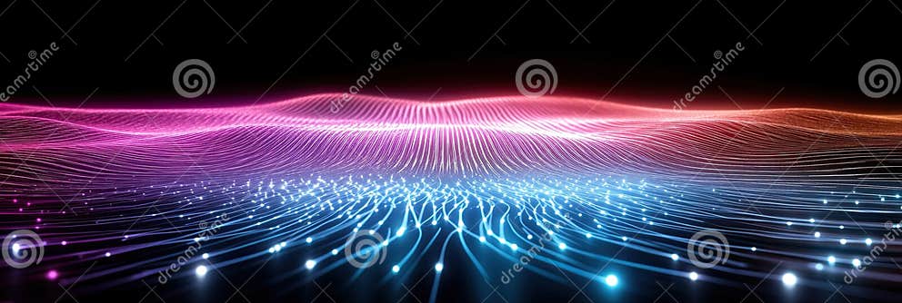 Illuminated Tensor Field Grid with Arrows and Color Gradients ...
