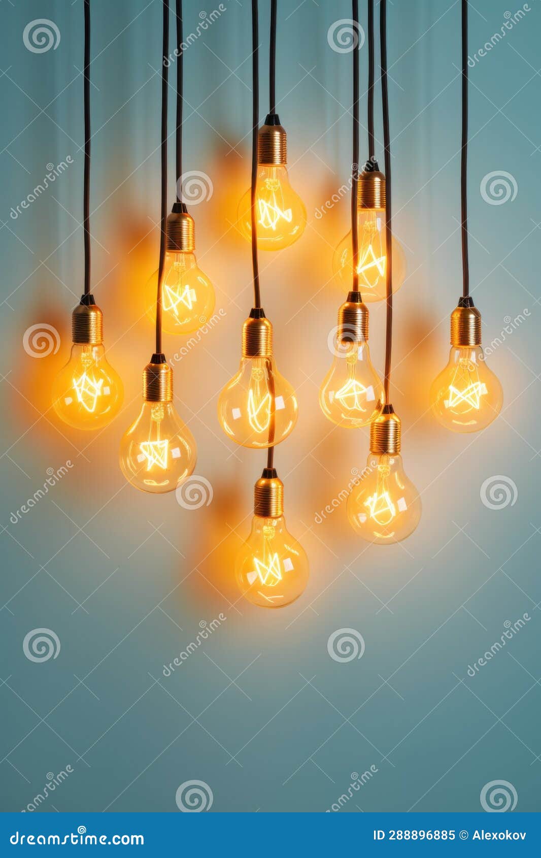 Illuminated Unity: a Group of Light Bulbs Forming a Shape AI Generated ...