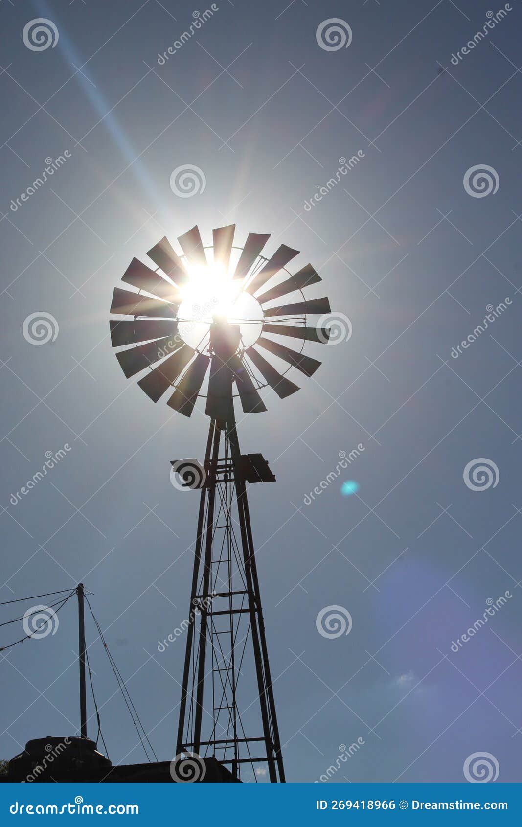 Illuminated Windmil stock photo. Image of illuminated - 269418966