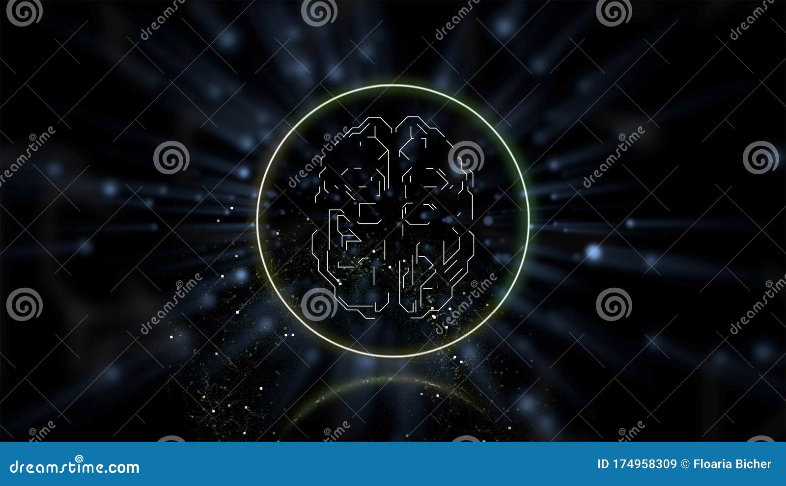 Illuminating Brain in the Process of Intense Learning, Beaming Light ...