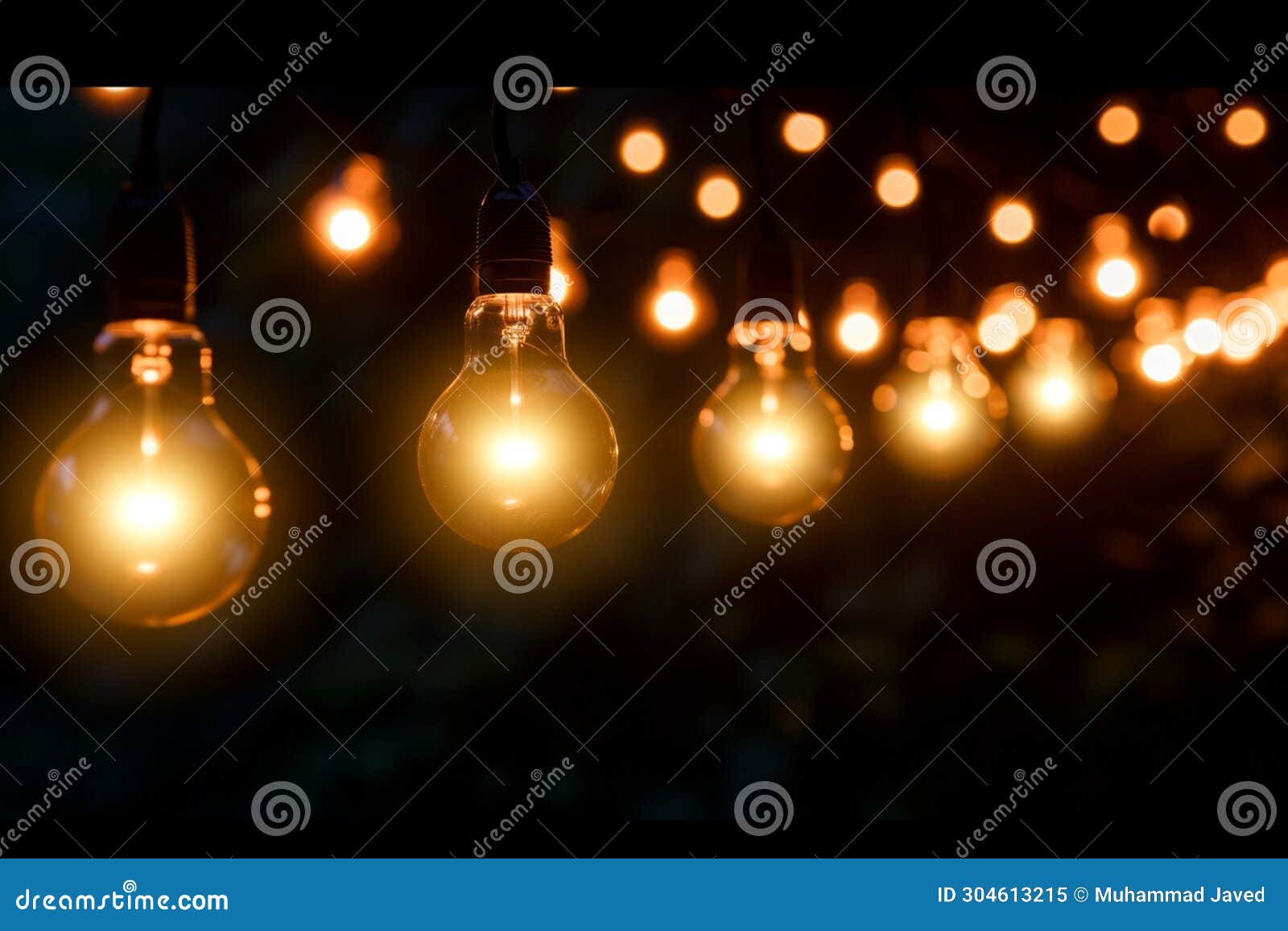 Illuminating Concepts Multiple Light Bulbs Shining Brightly in Creative ...